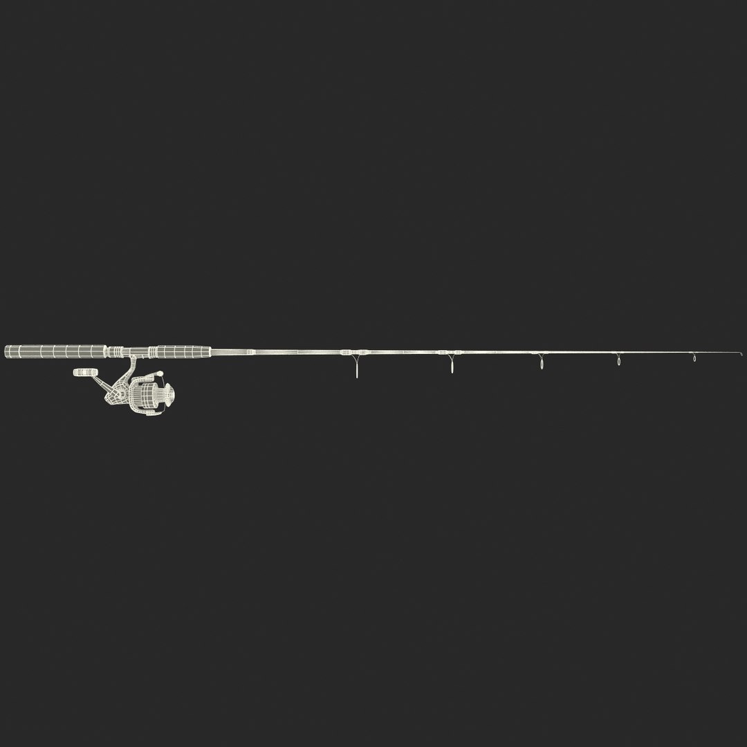 3d model fishing rod encore reel