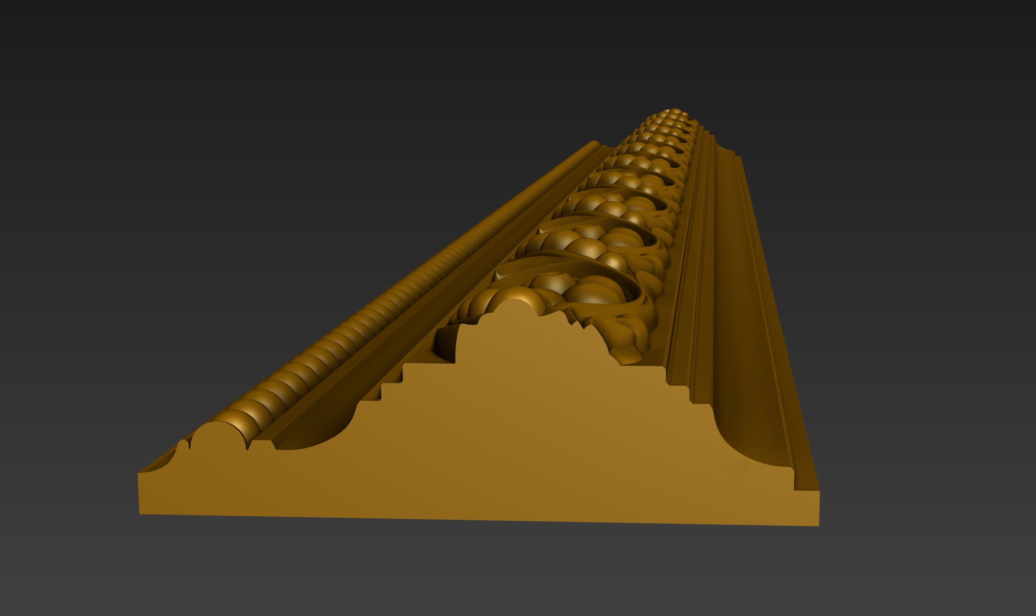 3D Molding 001, 3D model of decorative carved - TurboSquid 1738148