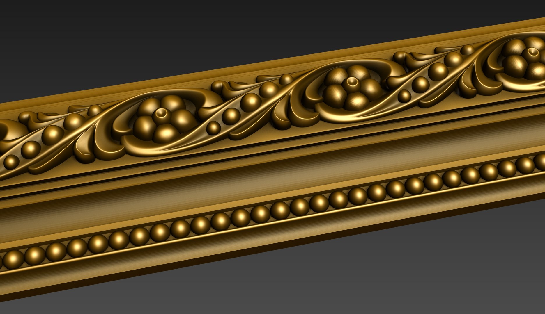 3D Molding 001, 3D Model Of Decorative Carved - TurboSquid 1738148