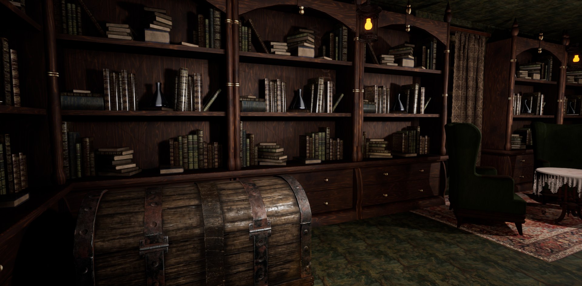 3D Cozy Library - Unreal Engine - TurboSquid 2261661