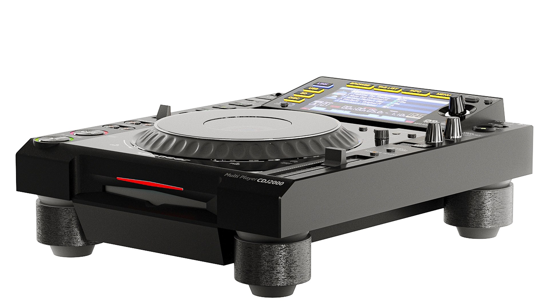 Pioneer CDJ 2000 Model - TurboSquid 2361120