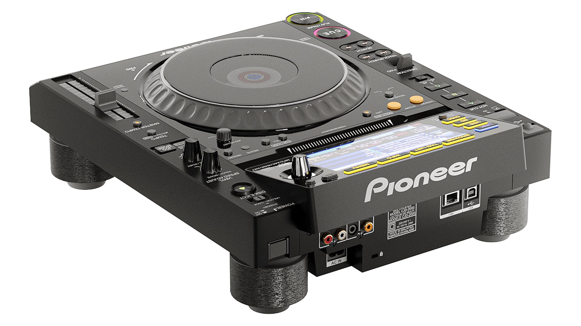Pioneer CDJ 2000 Model - TurboSquid 2361120