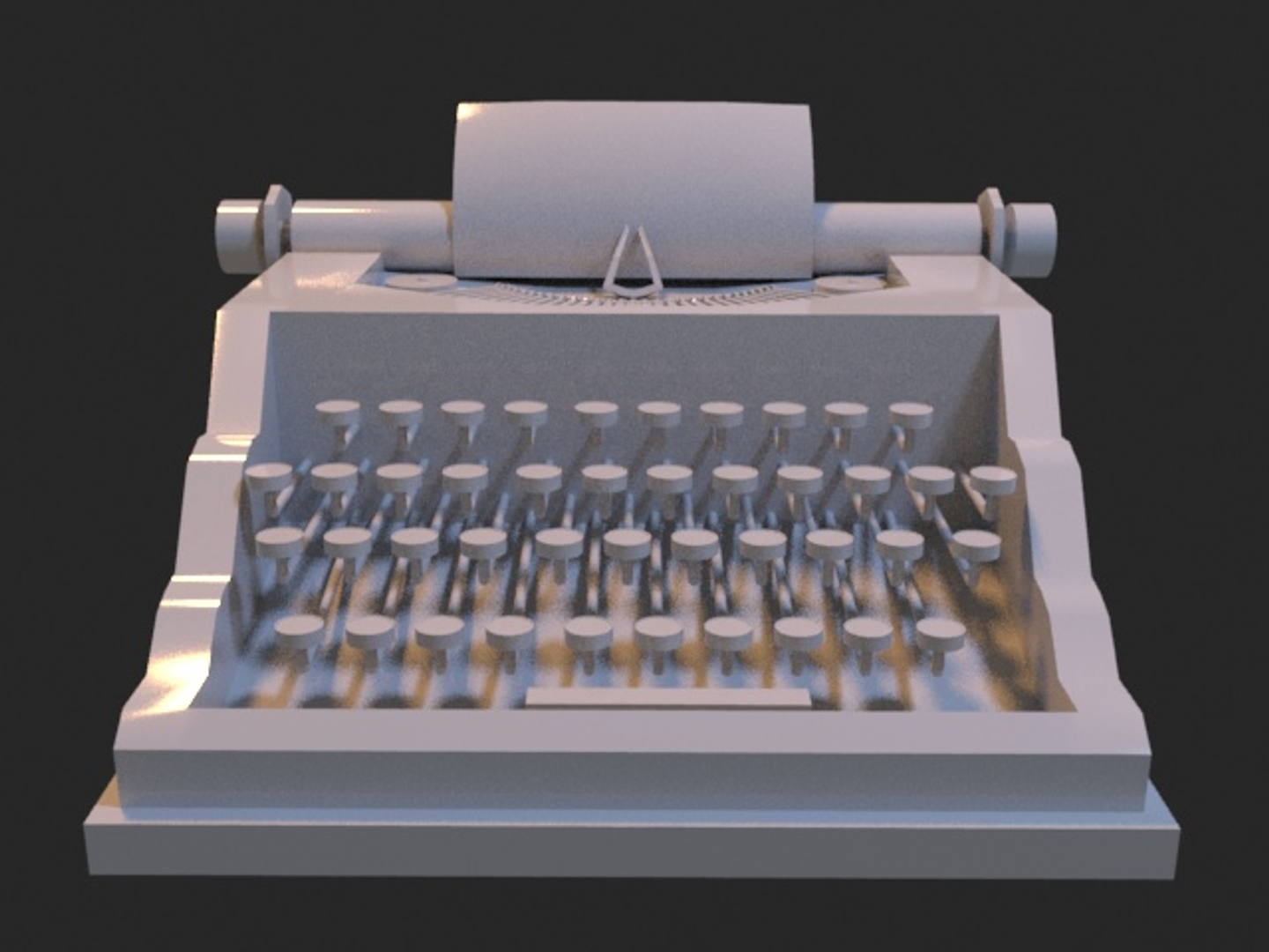 Typewriter basic 3D - TurboSquid 1452208