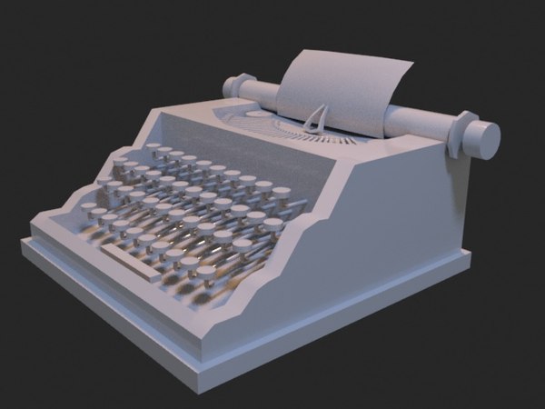 Typewriter basic 3D - TurboSquid 1452208