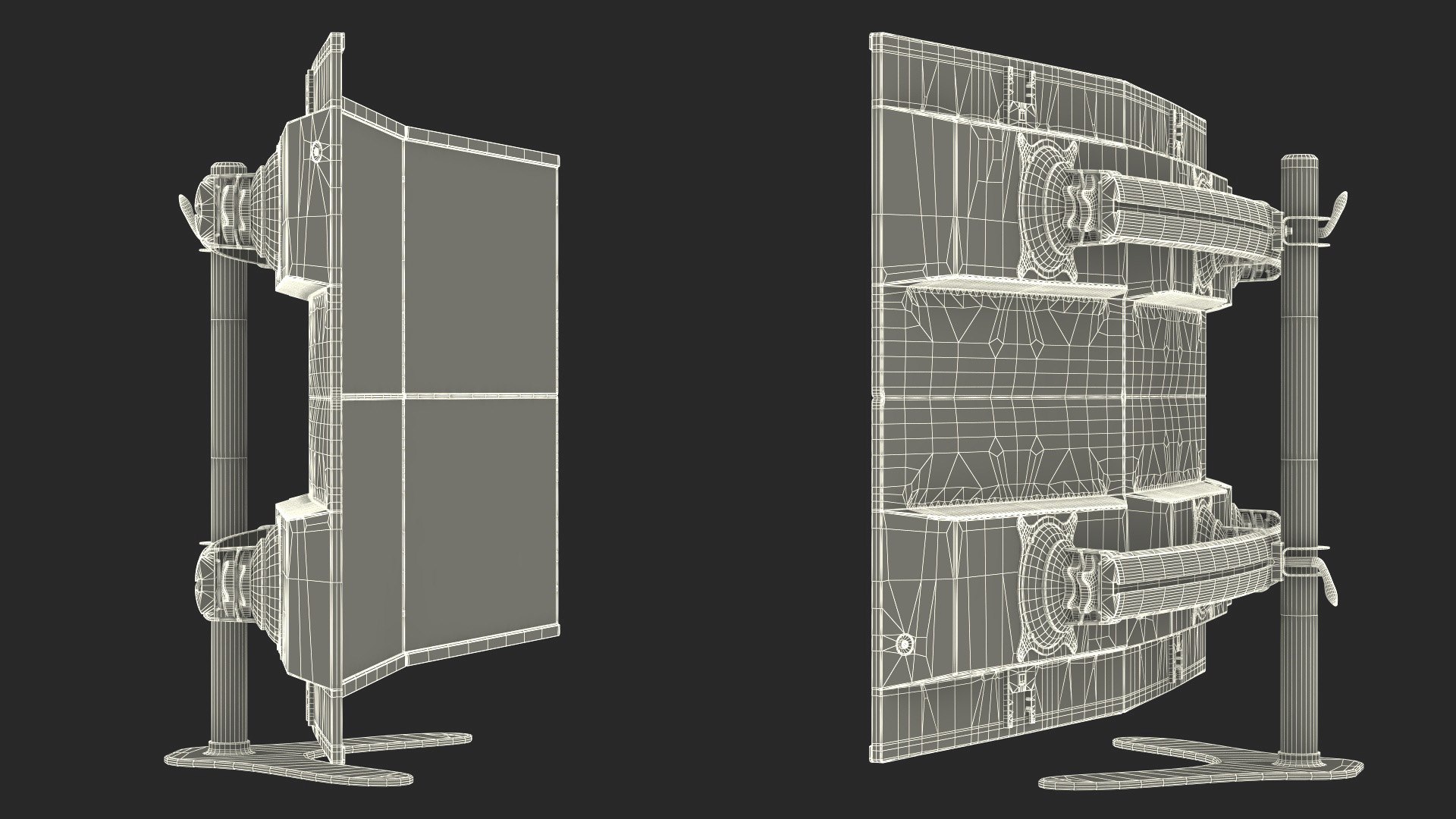 3D Command Center 6 Monitors Model - TurboSquid 2370134