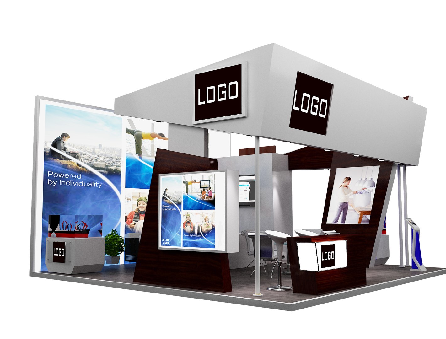 Stand Exhibition Booth 3D Model - TurboSquid 1713727