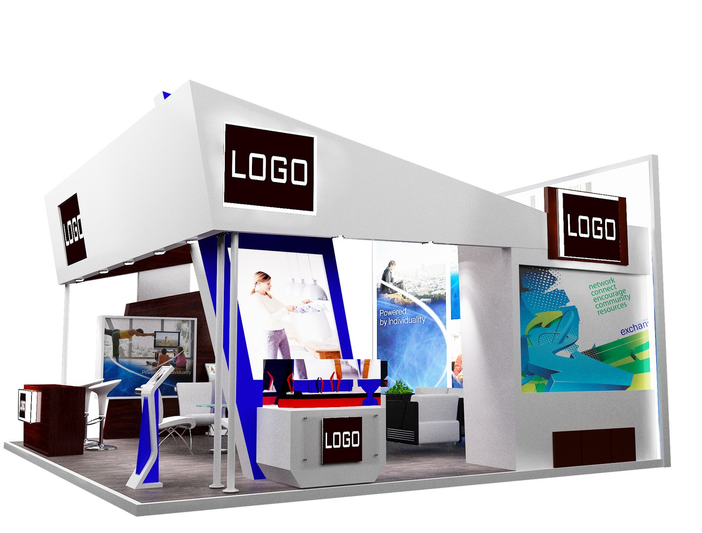 Stand Exhibition Booth 3D Model - TurboSquid 1713727