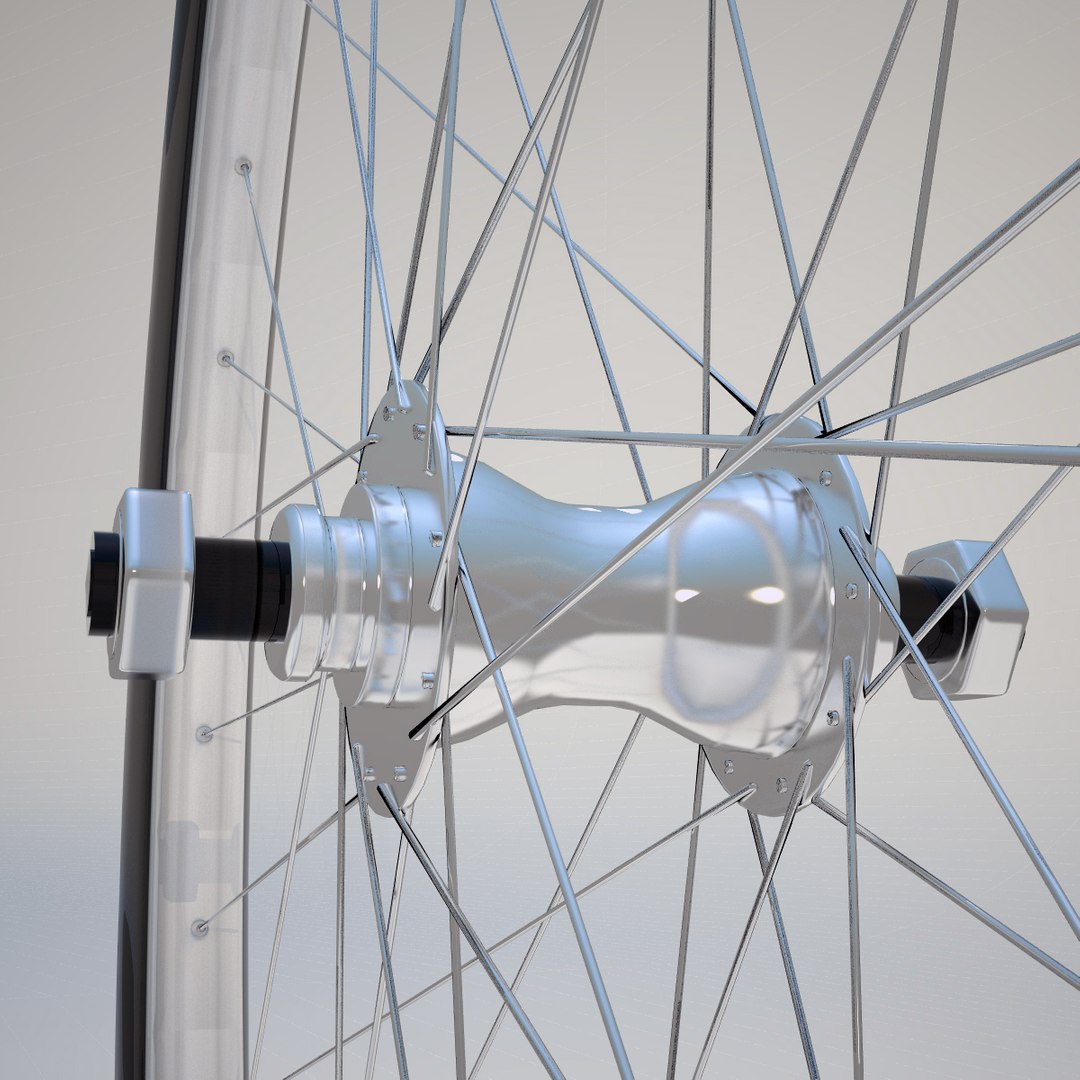 bicycle wheel 3d max