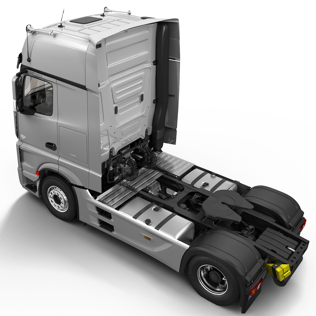 3d mercedes actros container model