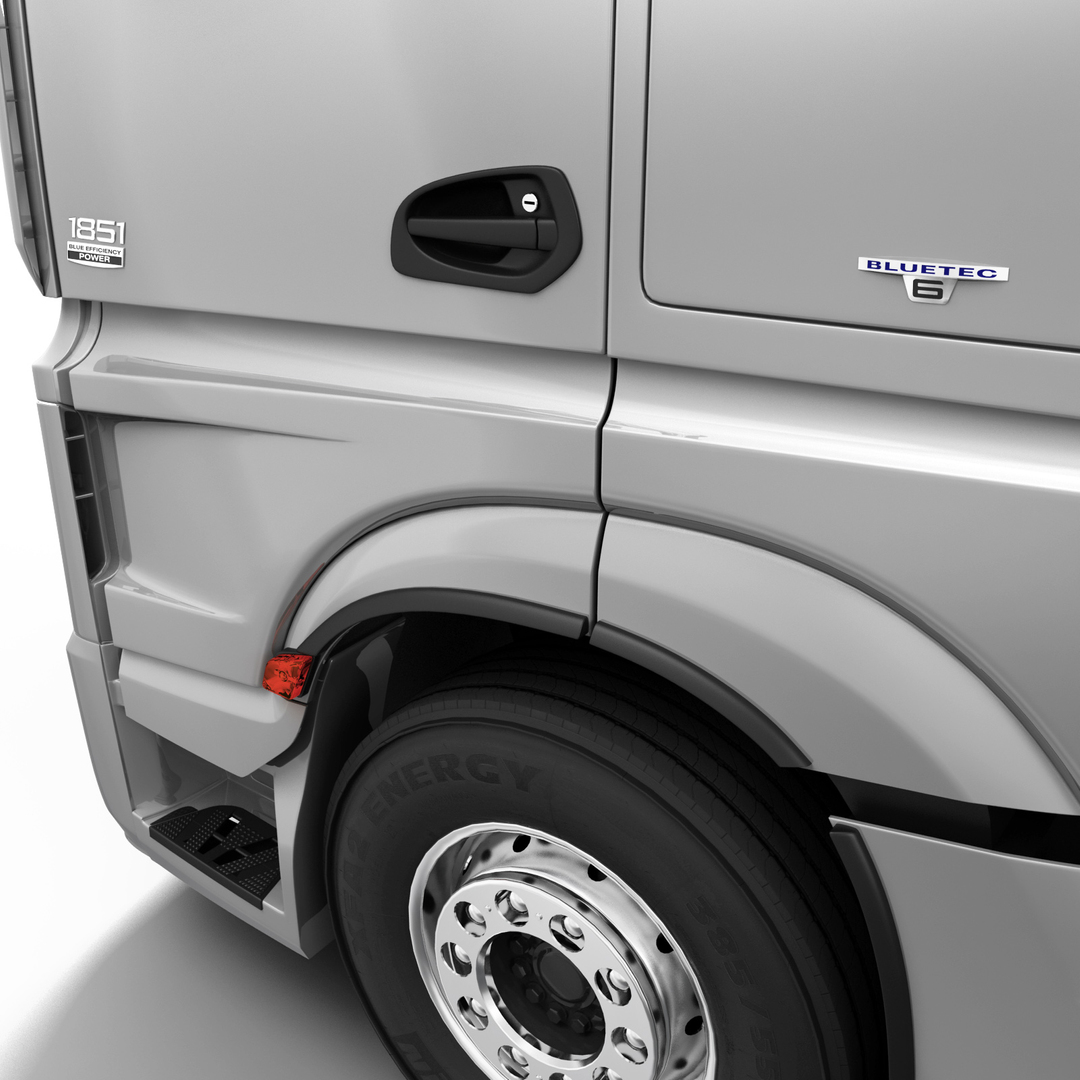 3d mercedes actros container model