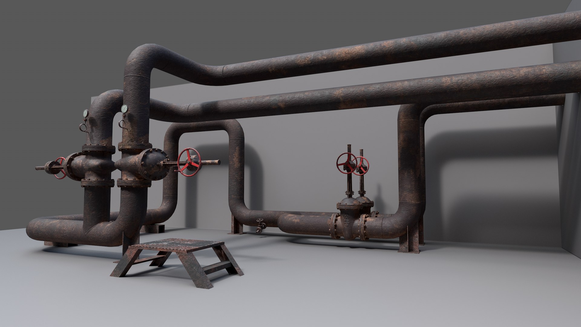 Ready Vapor Pipes Industrial 3D - TurboSquid 1638561