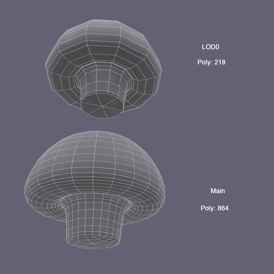 3D mushroom pbr model - TurboSquid 1391420