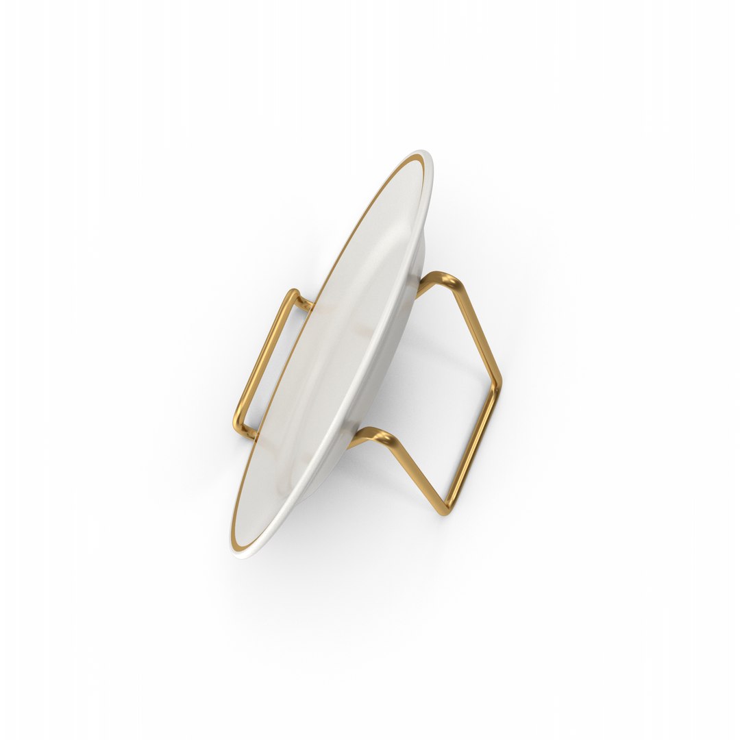 Gold Plate Stand 3D Model - TurboSquid 2068647