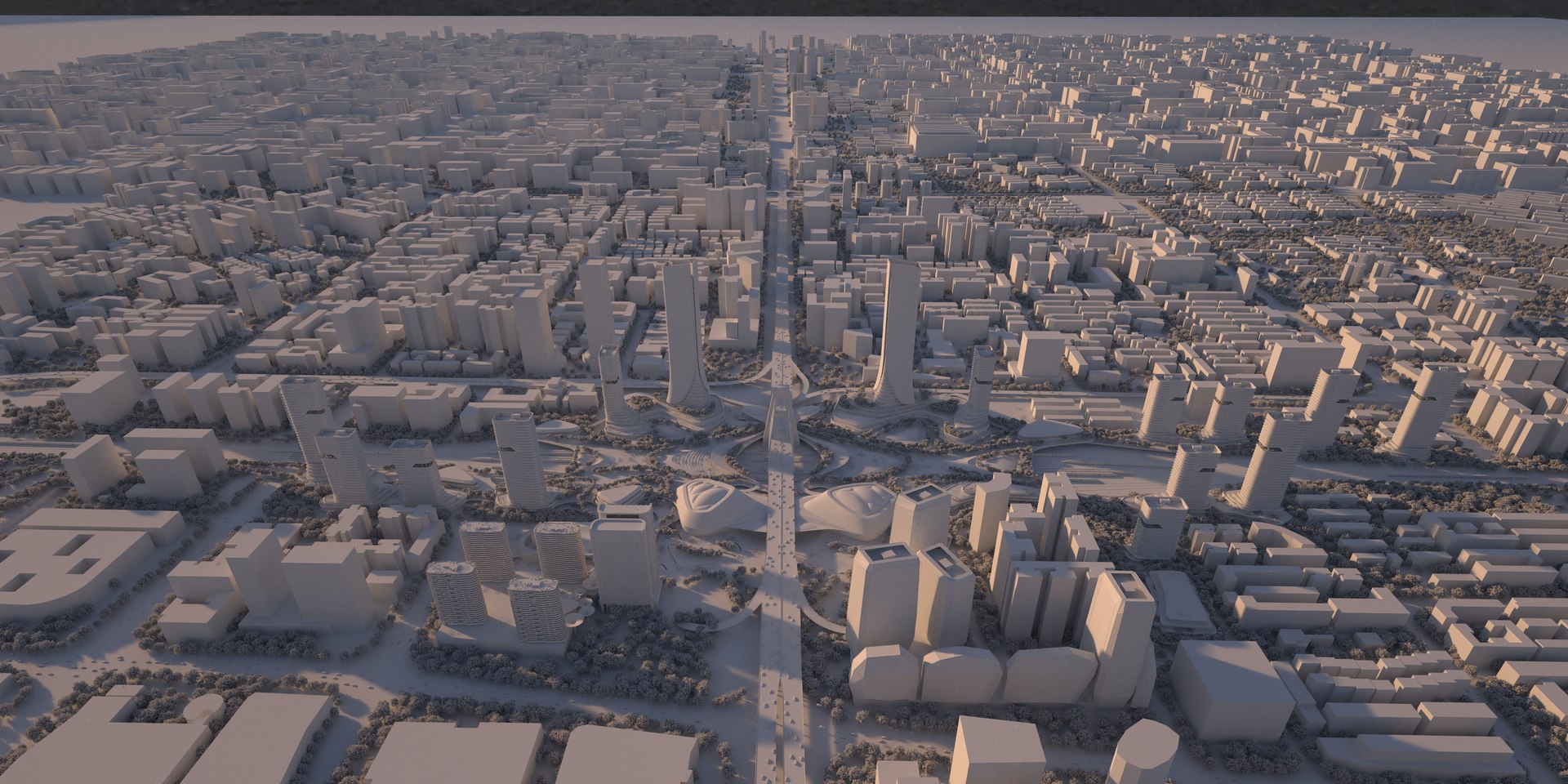 Future City Model - TurboSquid 1955294
