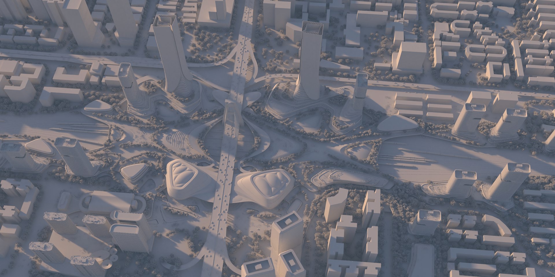 Future City Model - TurboSquid 1955294