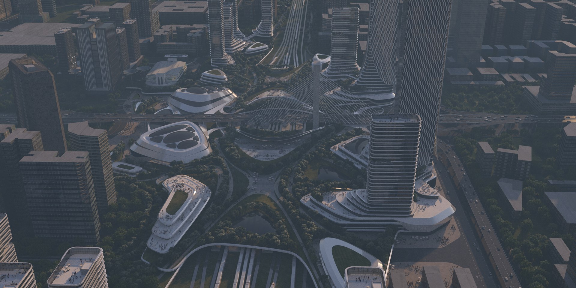 Future City Model - TurboSquid 1955294