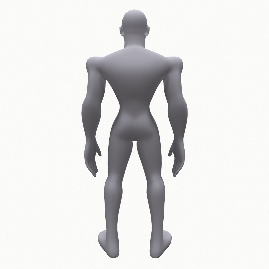 Cartoon Man Base 3D Model - TurboSquid 1403040
