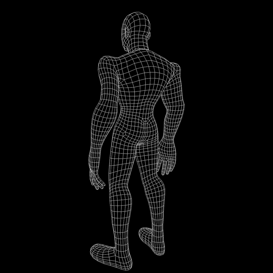 Cartoon Man Base 3D Model - TurboSquid 1403040