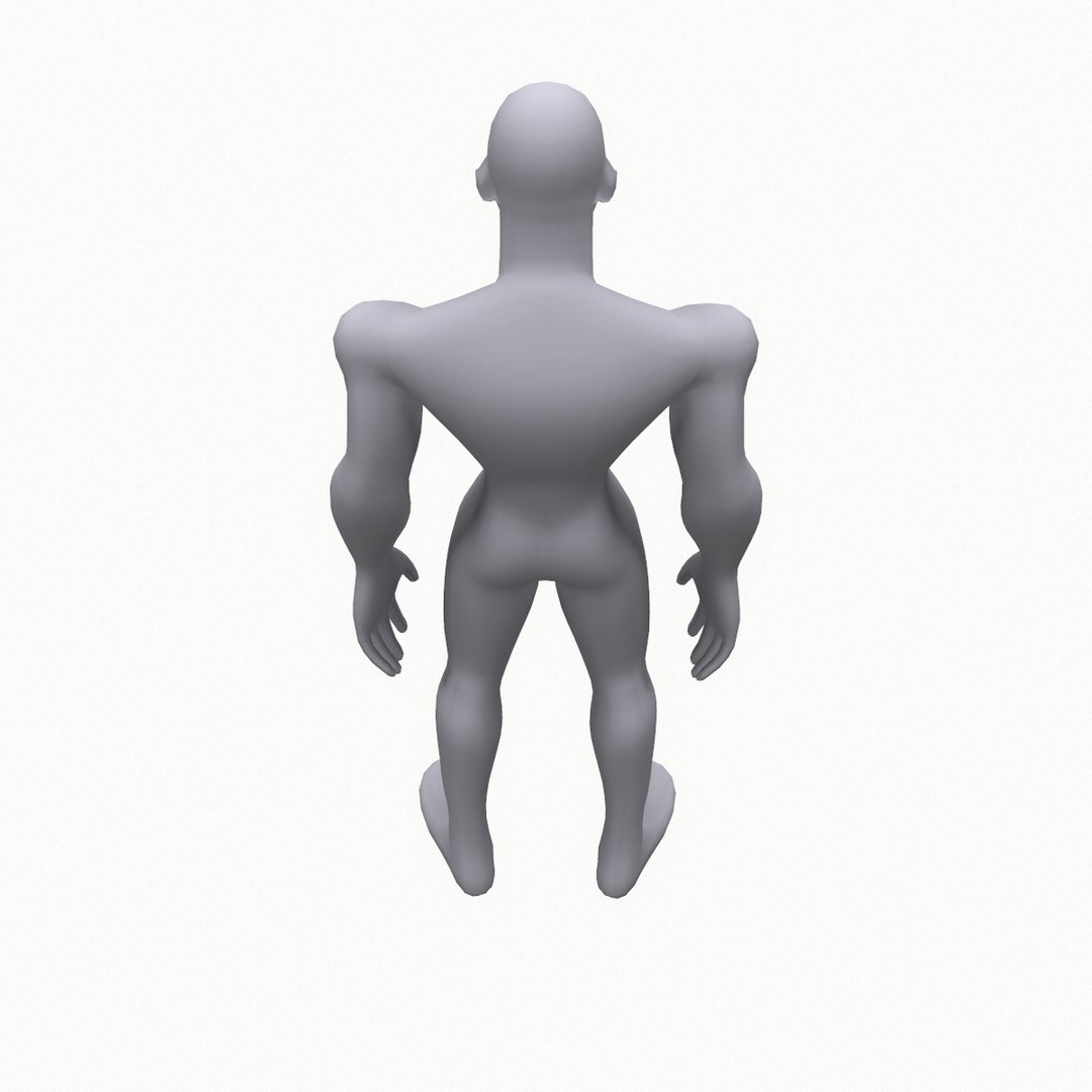Cartoon Man Base 3D Model - TurboSquid 1403040