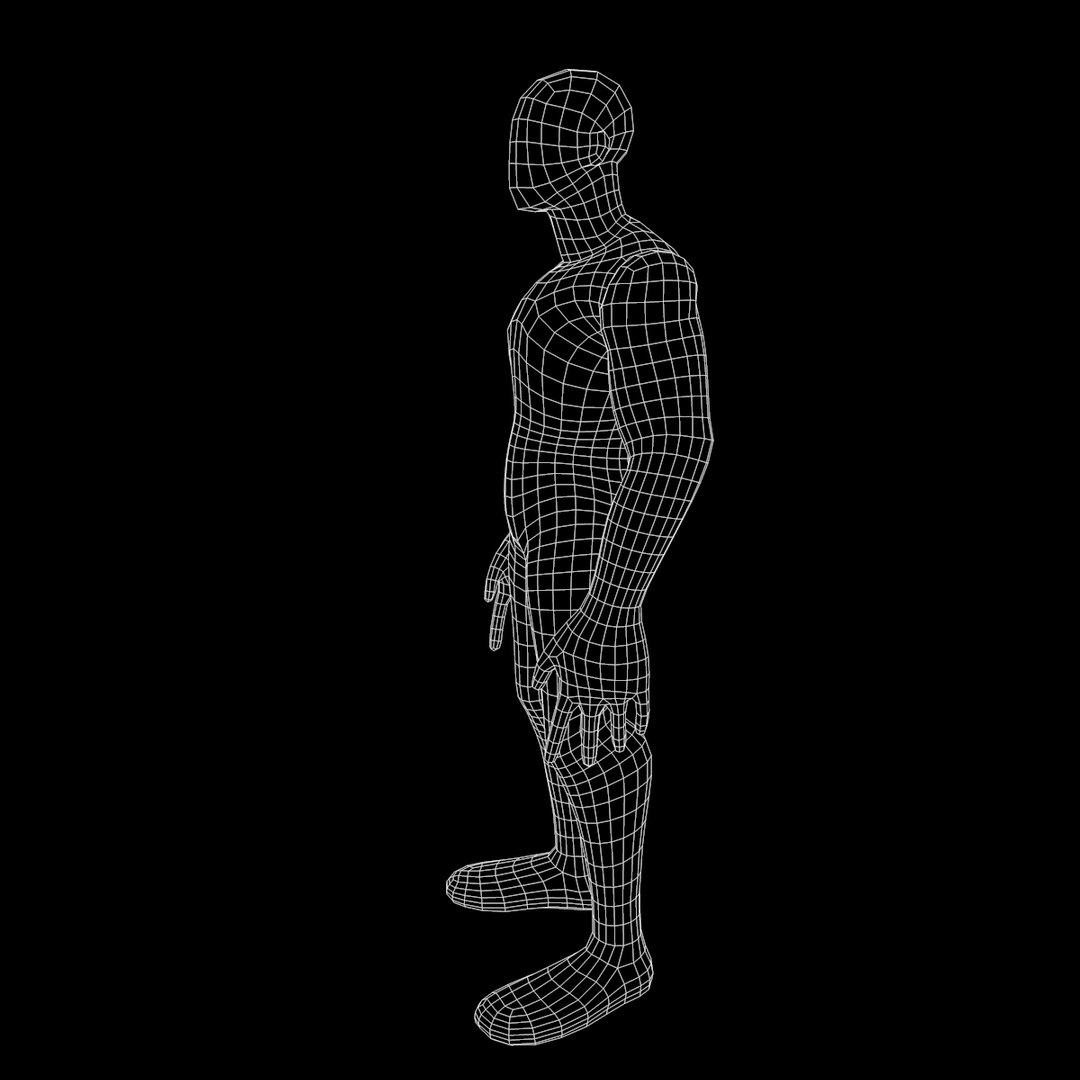 Cartoon Man Base 3D Model - TurboSquid 1403040