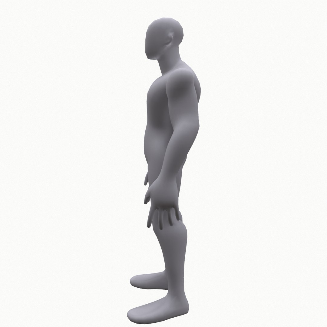 Cartoon Man Base 3D Model - TurboSquid 1403040