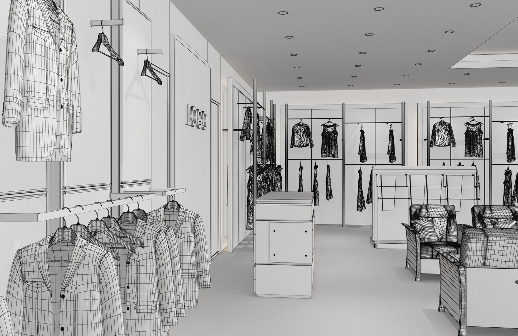 3D Clothing Store 14 Model - TurboSquid 2233205