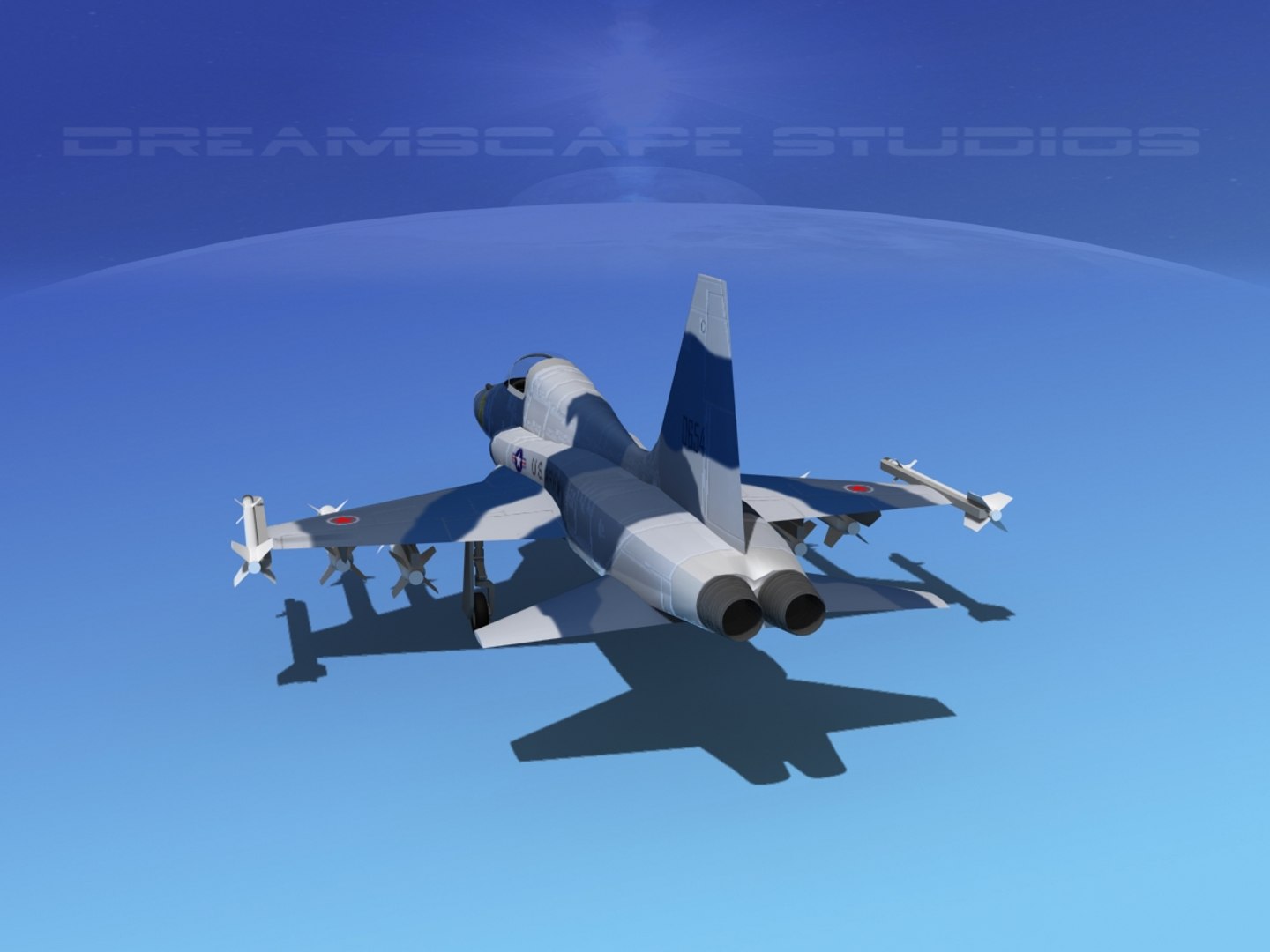F-5 Fighter Northrop 3d Model