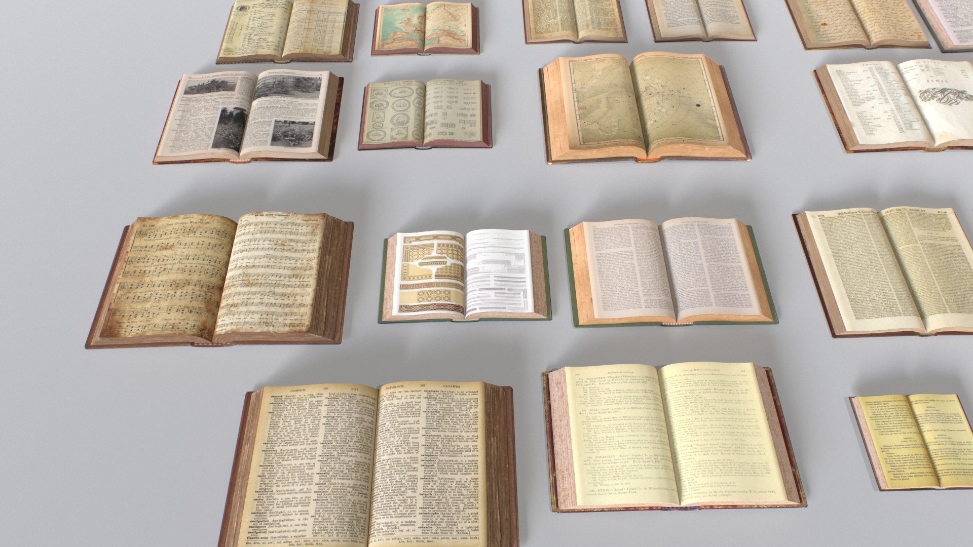 Old Books 3D model - TurboSquid 2048752
