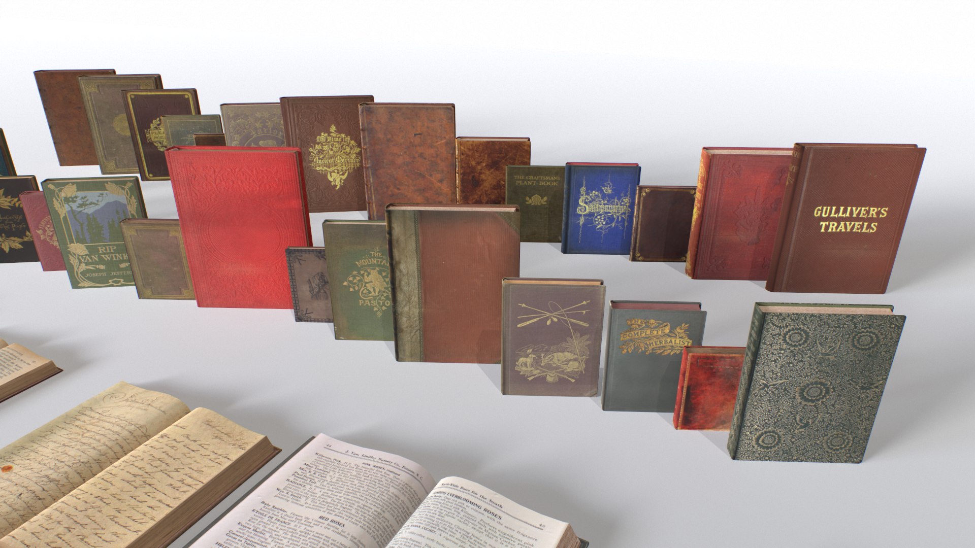 Old Books 3D model - TurboSquid 2048752