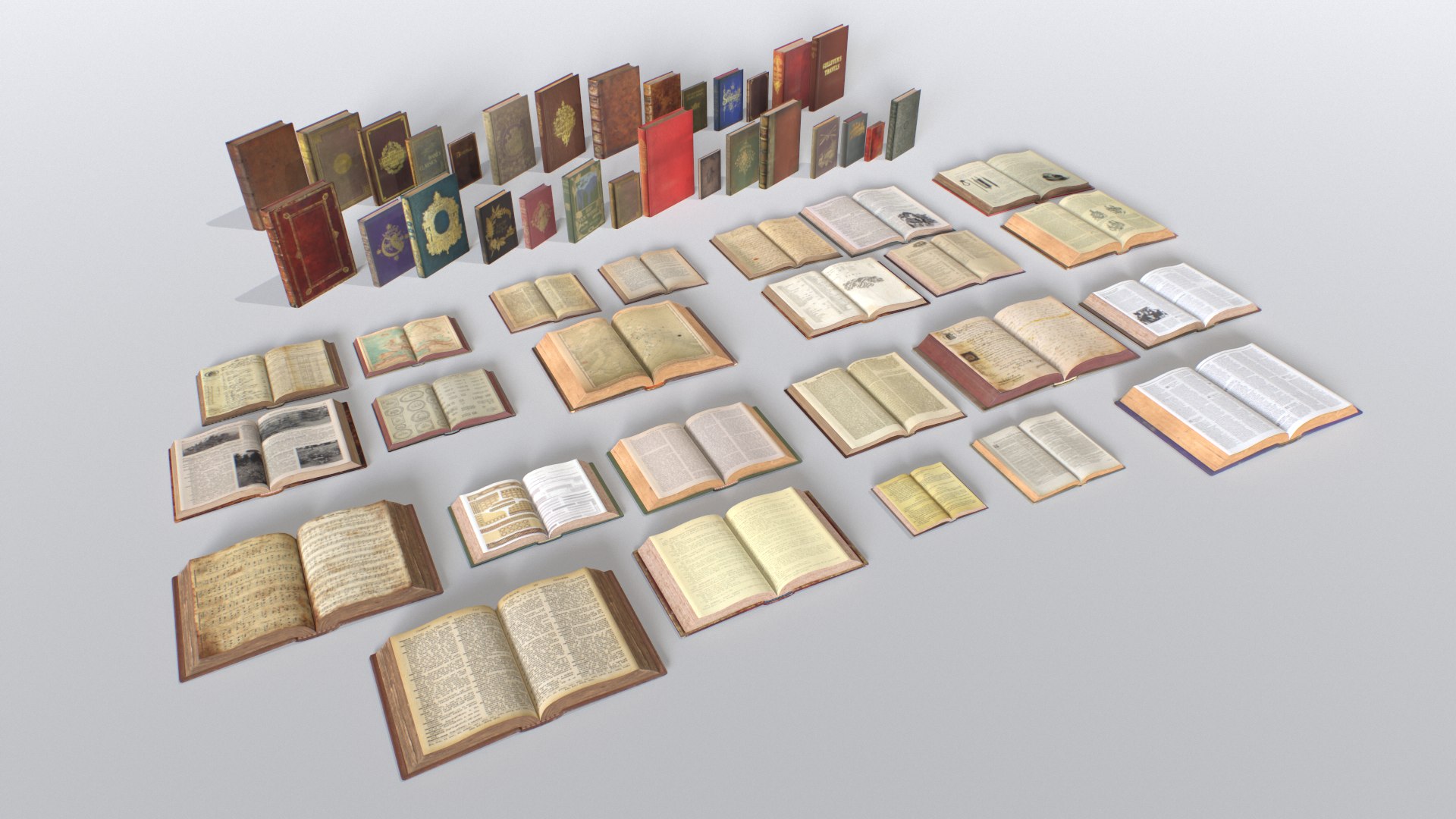 Old Books 3D model - TurboSquid 2048752