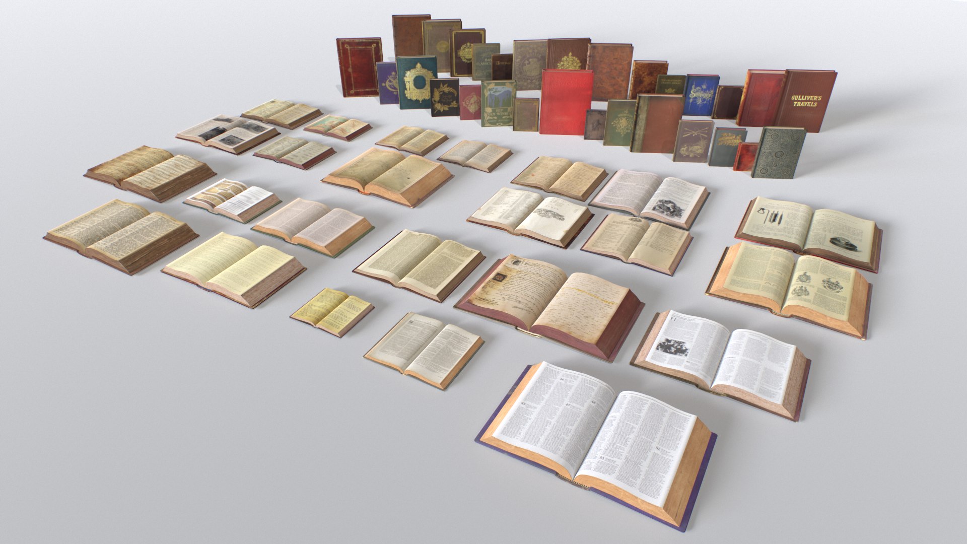 Old Books 3D model - TurboSquid 2048752
