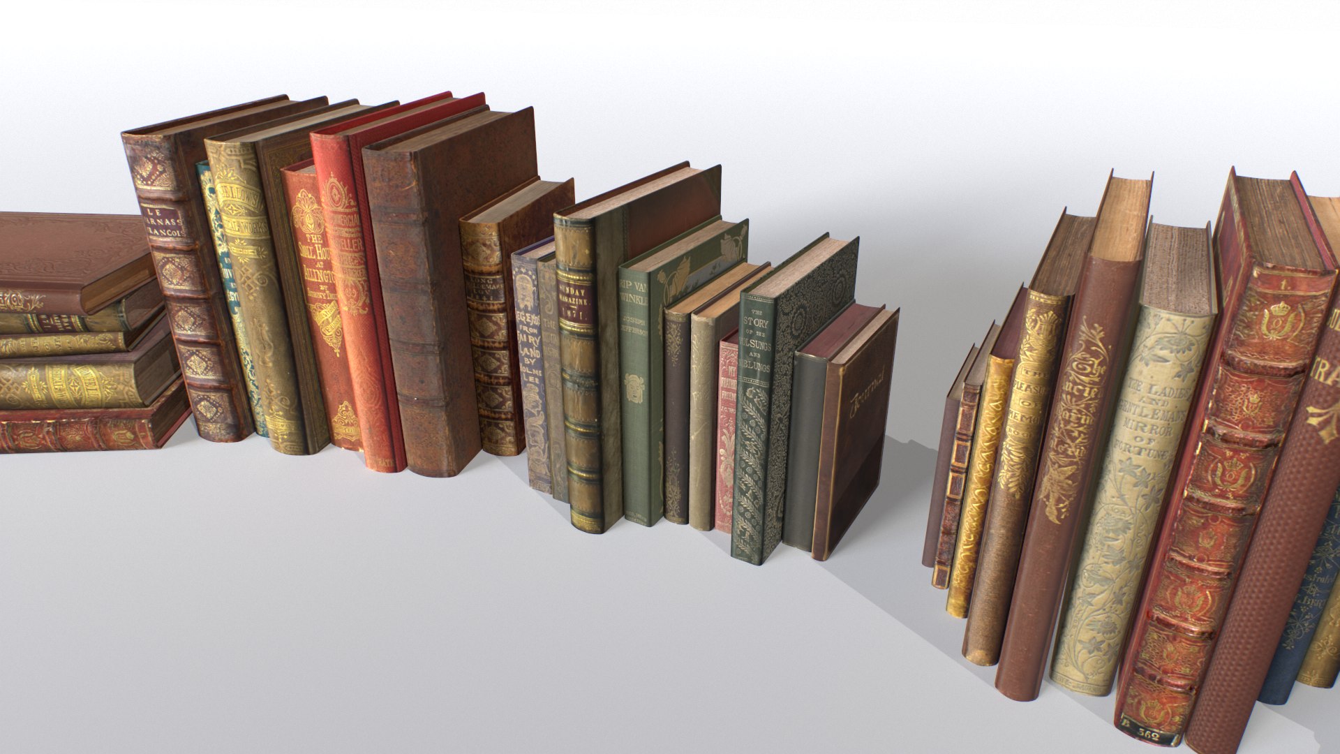 Old Books 3D model - TurboSquid 2048752