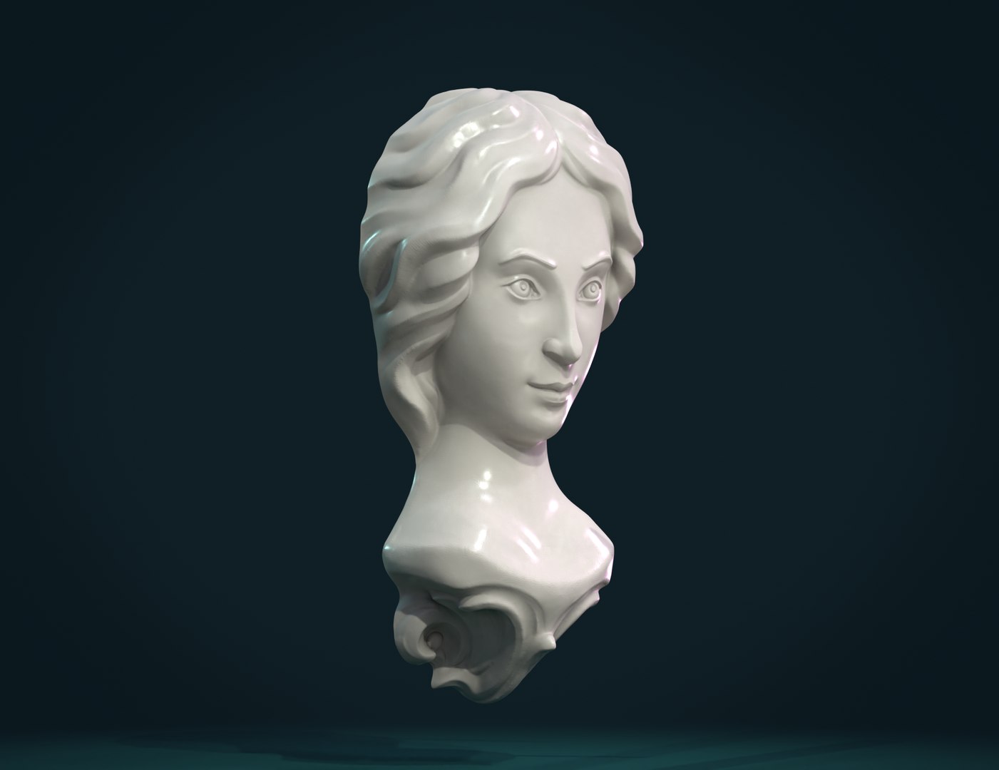 3D print ready girl face model - TurboSquid 1480278