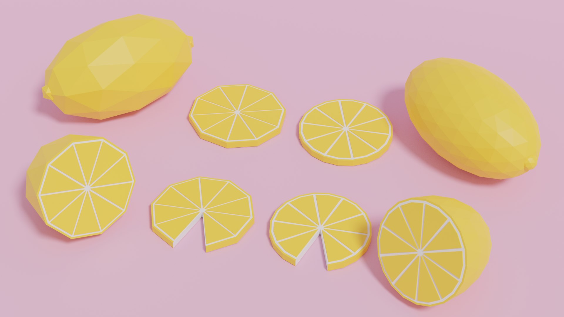 Low Poly Cartoon Lemon 3D Model - TurboSquid 1868468