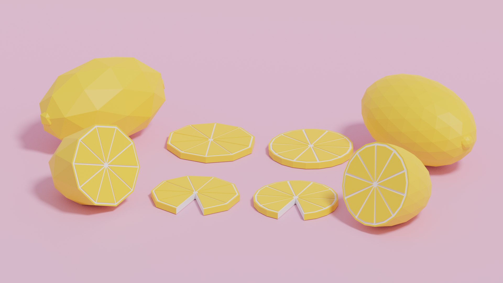 Low Poly Cartoon Lemon 3D Model - TurboSquid 1868468
