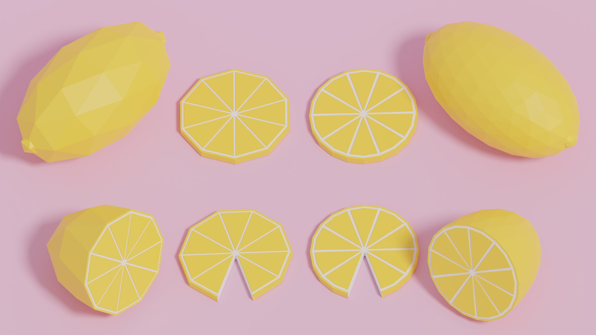 Low Poly Cartoon Lemon 3D Model - TurboSquid 1868468