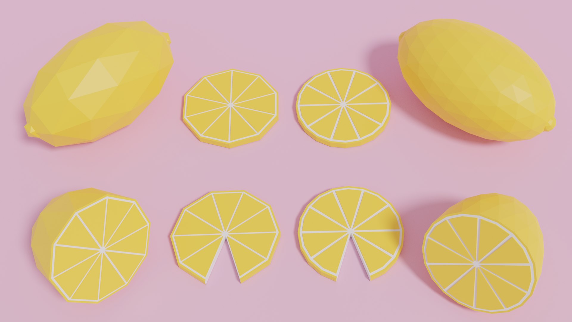 Low Poly Cartoon Lemon 3D Model - TurboSquid 1868468