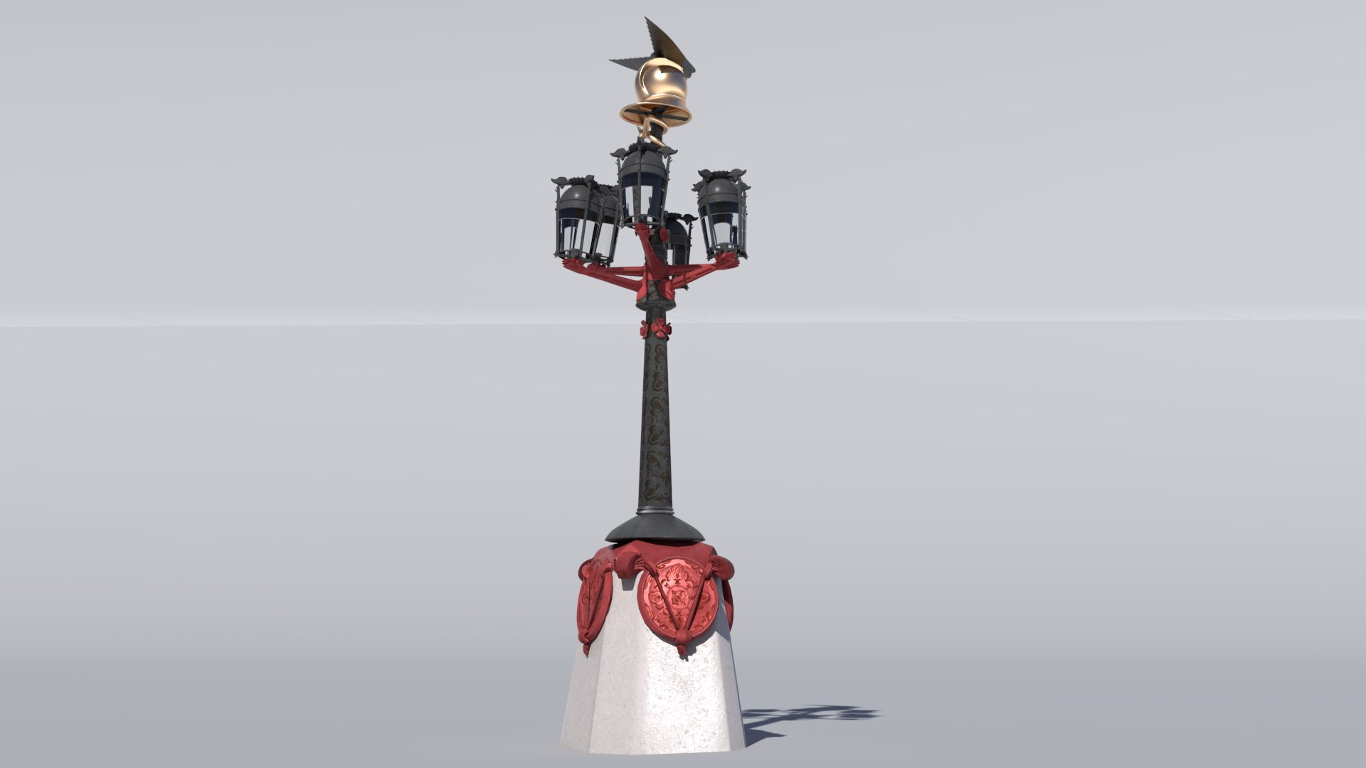 3D Lamp Post - Royal Light Post - TurboSquid 2072033