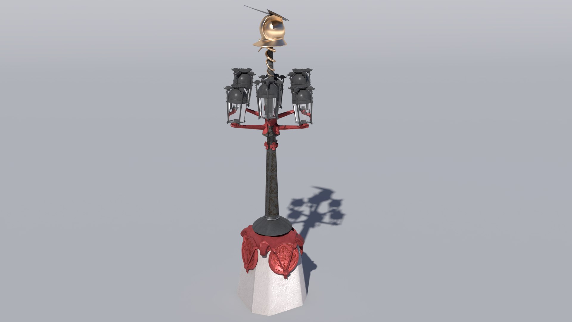 3D Lamp Post - Royal Light Post - TurboSquid 2072033