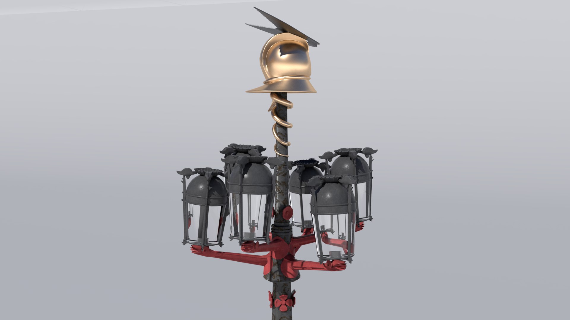 3D Lamp Post - Royal Light Post - TurboSquid 2072033