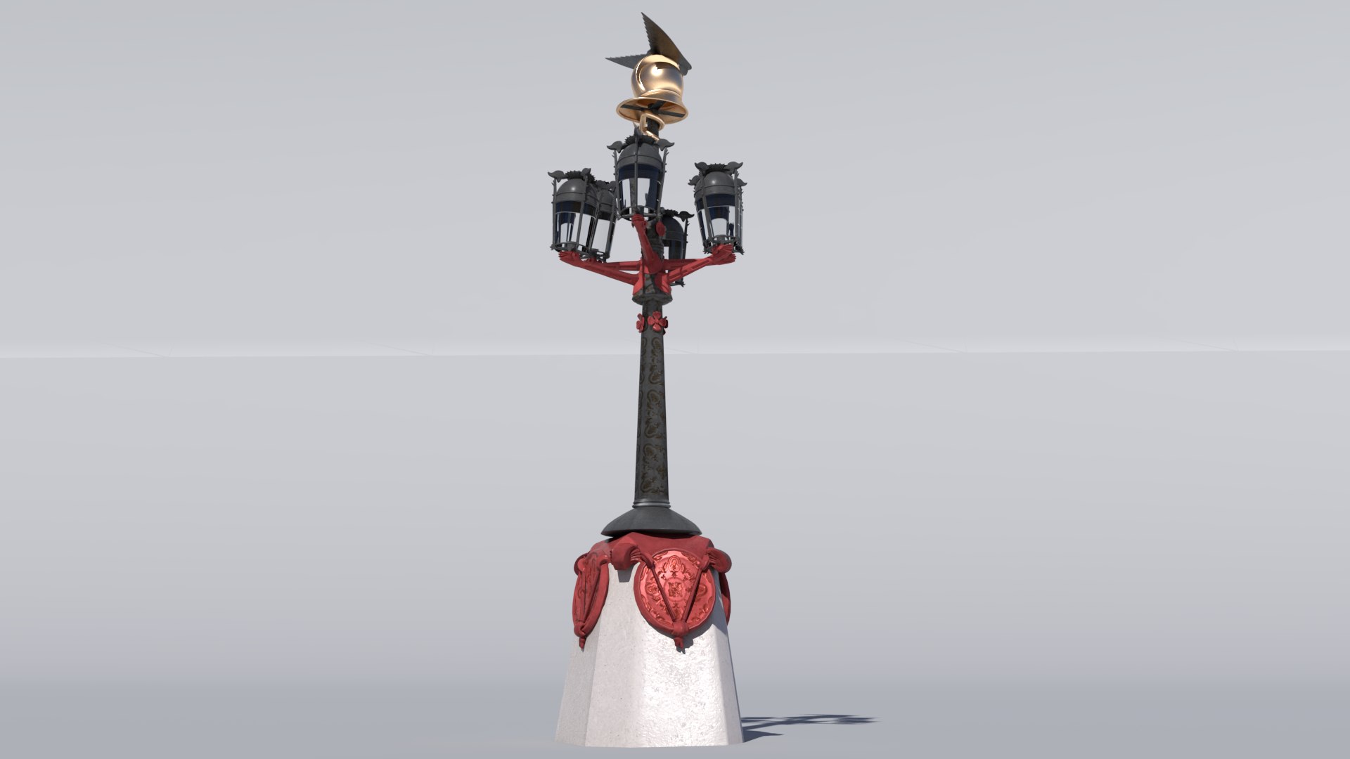 3D Lamp Post - Royal Light Post - TurboSquid 2072033