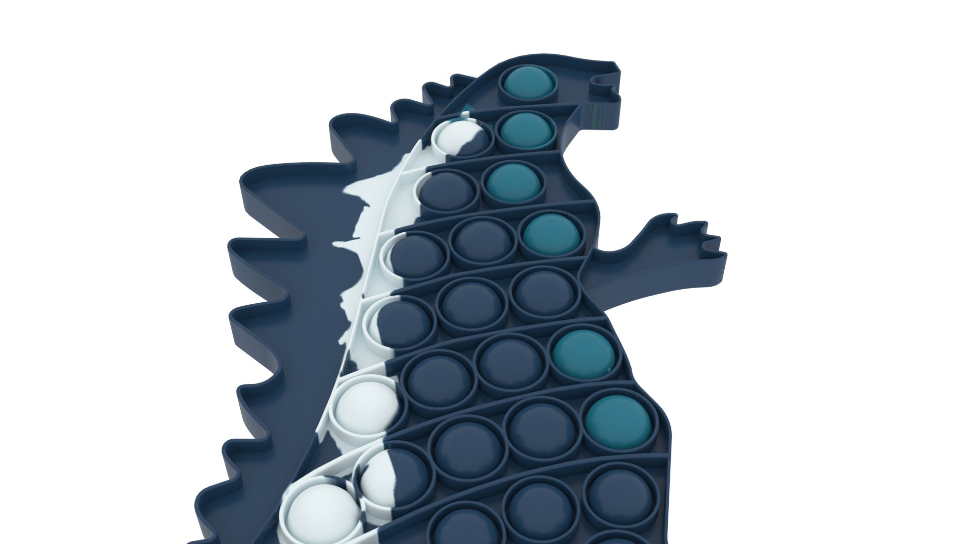 Godzilla And King Kong Pop It Fidget Toys Set 3D model - TurboSquid 1783218