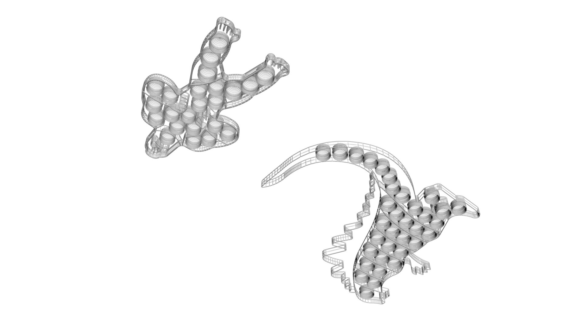 Godzilla And King Kong Pop It Fidget Toys Set 3D model - TurboSquid 1783218