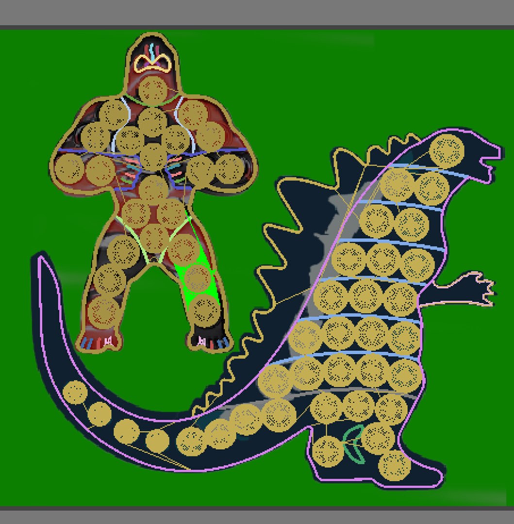 Godzilla And King Kong Pop It Fidget Toys Set 3D Model - TurboSquid 1783218