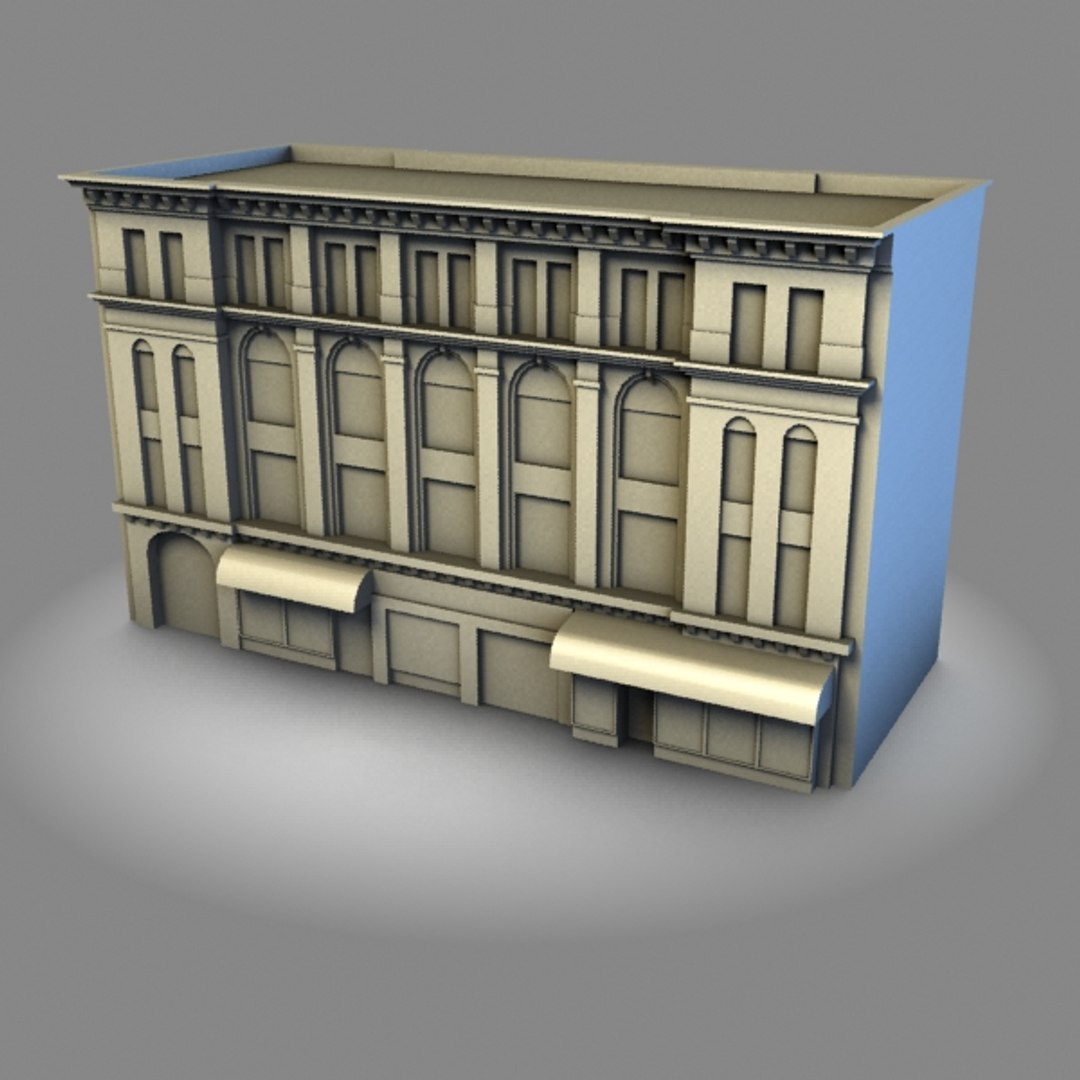 Old Office Building Obj