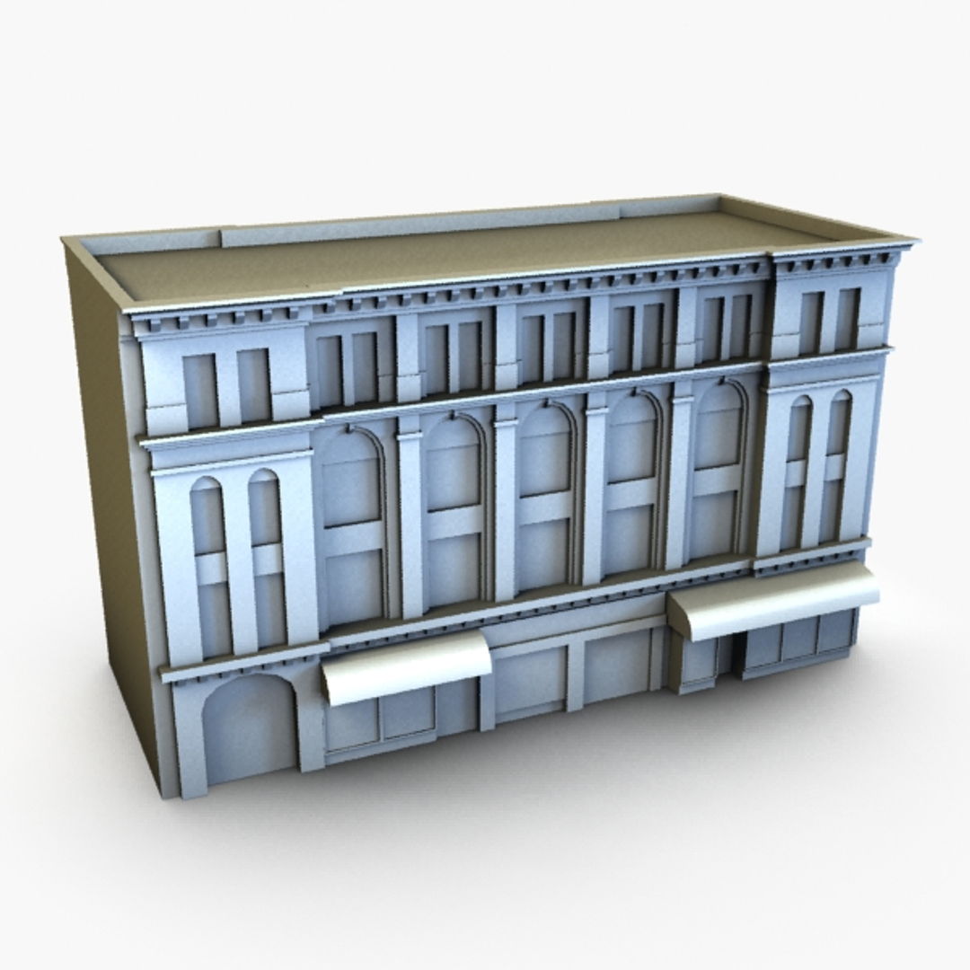 Old Office Building Obj