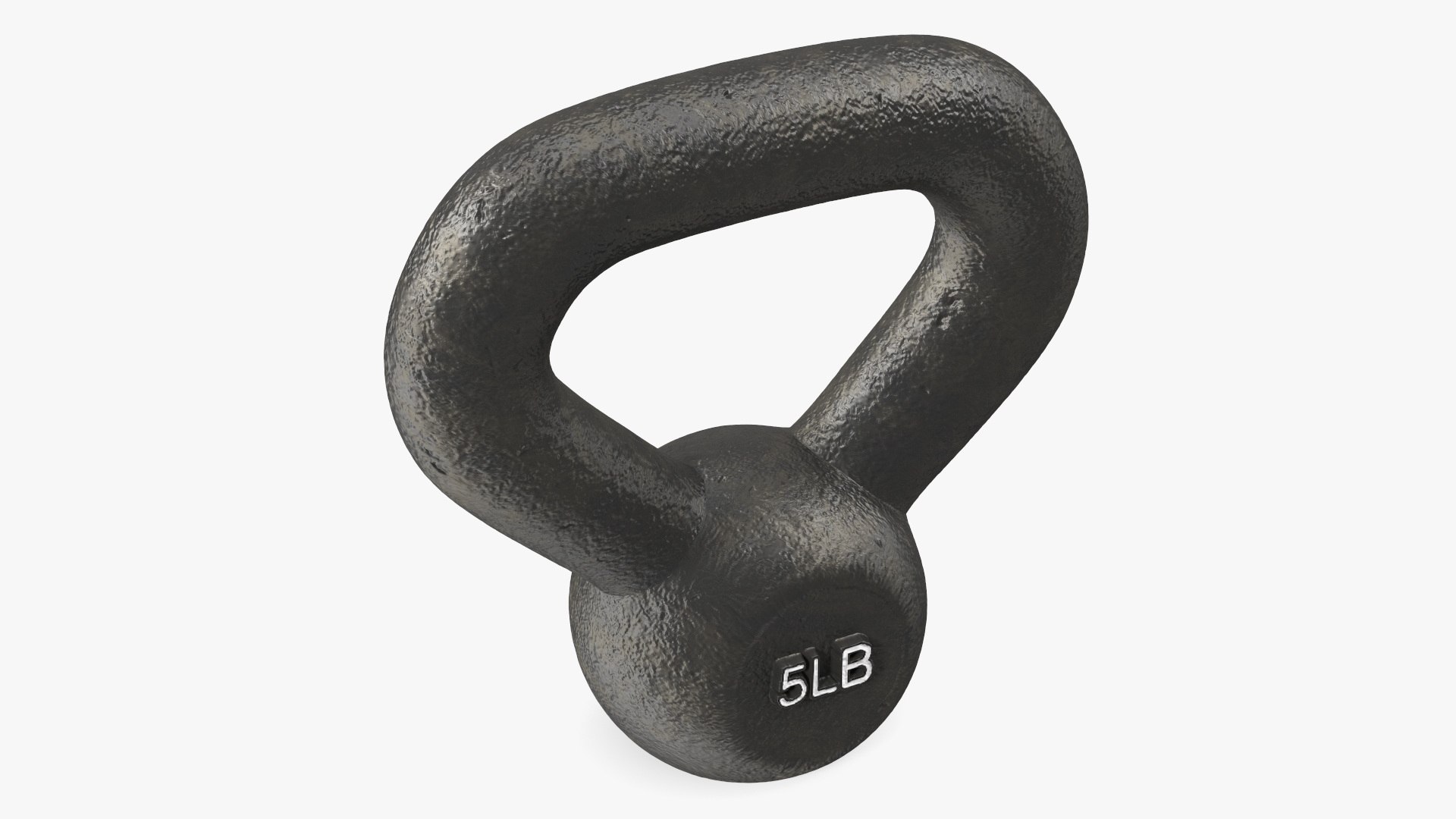 3D Fitness Solid Cast Metal Kettlebell Weight 5lb - TurboSquid 2068983