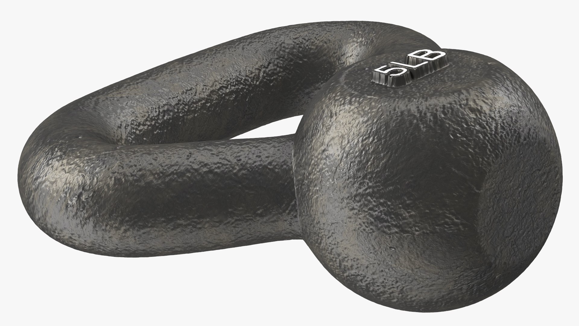 3D Fitness Solid Cast Metal Kettlebell Weight 5lb - TurboSquid 2068983