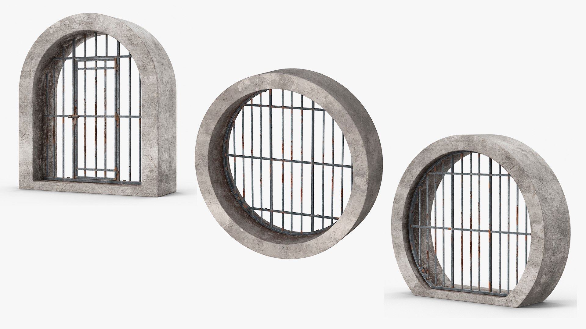 Concrete Sewer Grates Collection 3D Model - TurboSquid 2506888