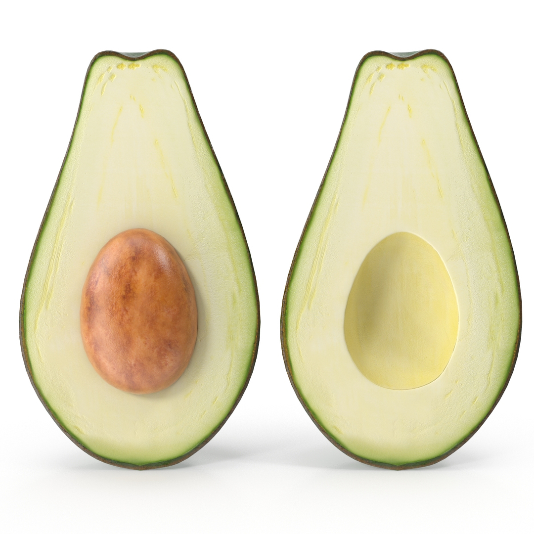 avocado photorealistic modeled 3ds